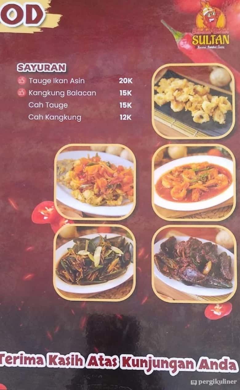 Selalu diperbarui! Menu Sambal Bakar Sultan, Gading Serpong, Tangerang