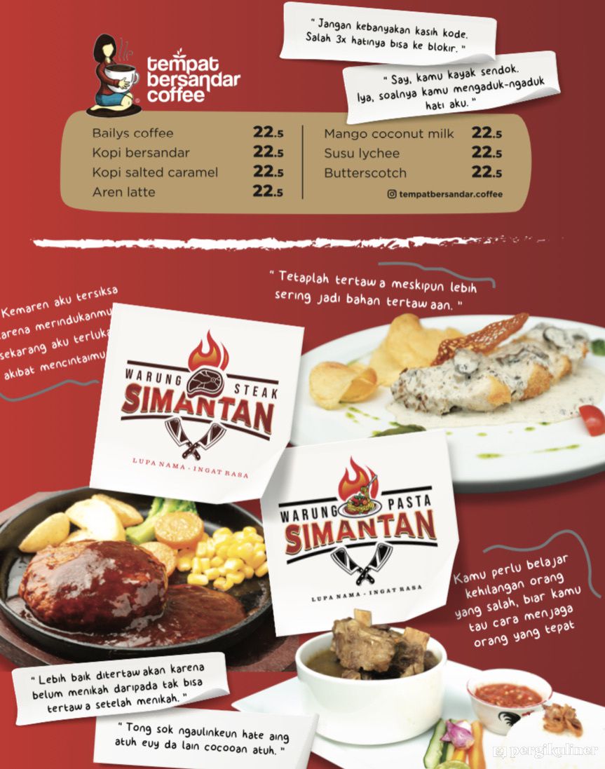 Selalu Diperbarui Menu Warung Steak Simantan Kopo Bandung