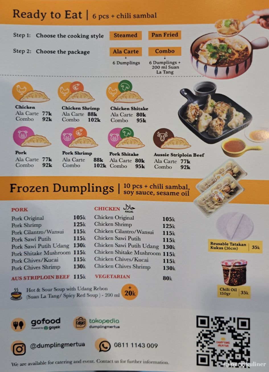 Selalu diperbarui! Menu Dumpling Mertua, Kebon Jeruk