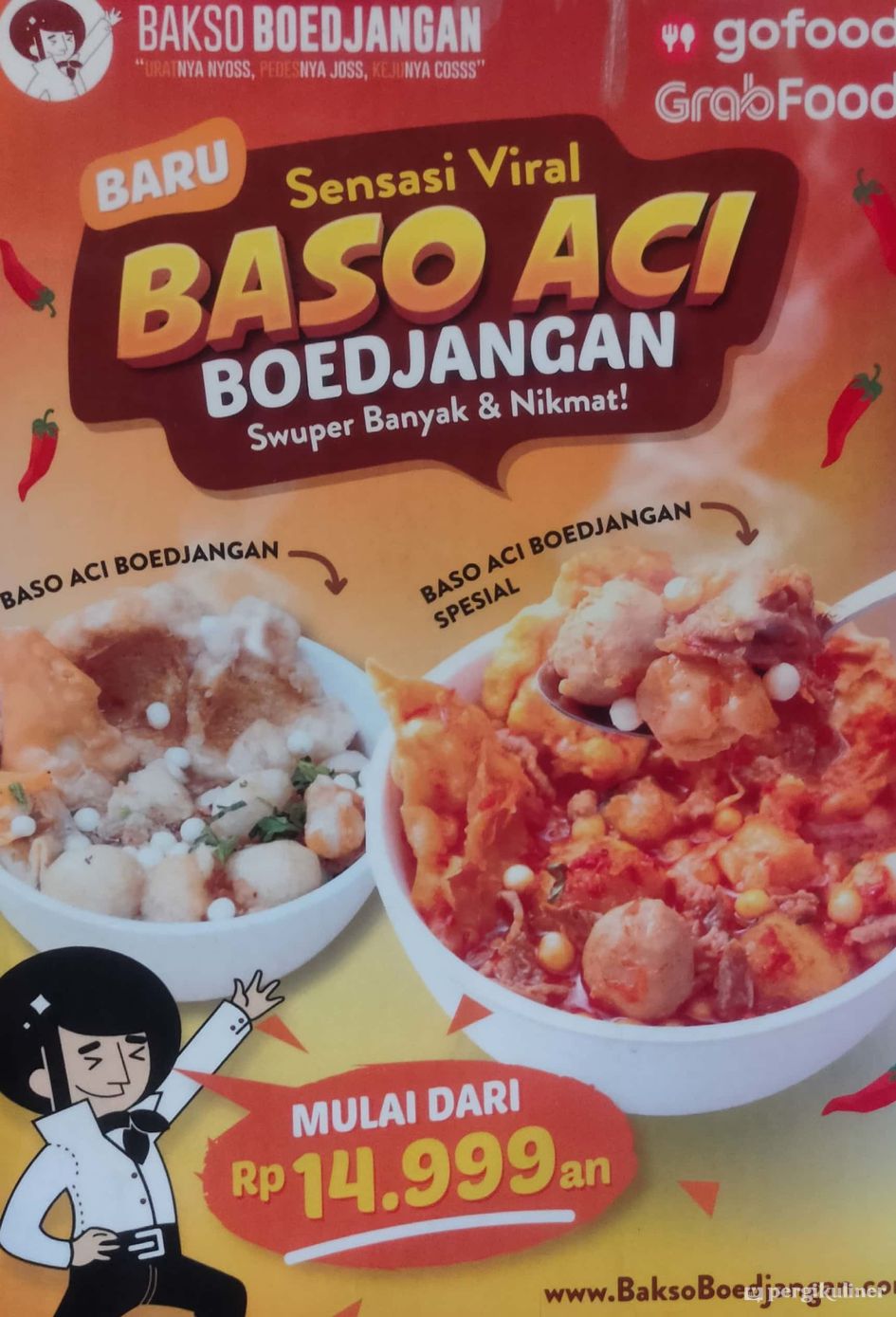 Selalu diperbarui! Menu Bakso Boedjangan, Beji, Depok