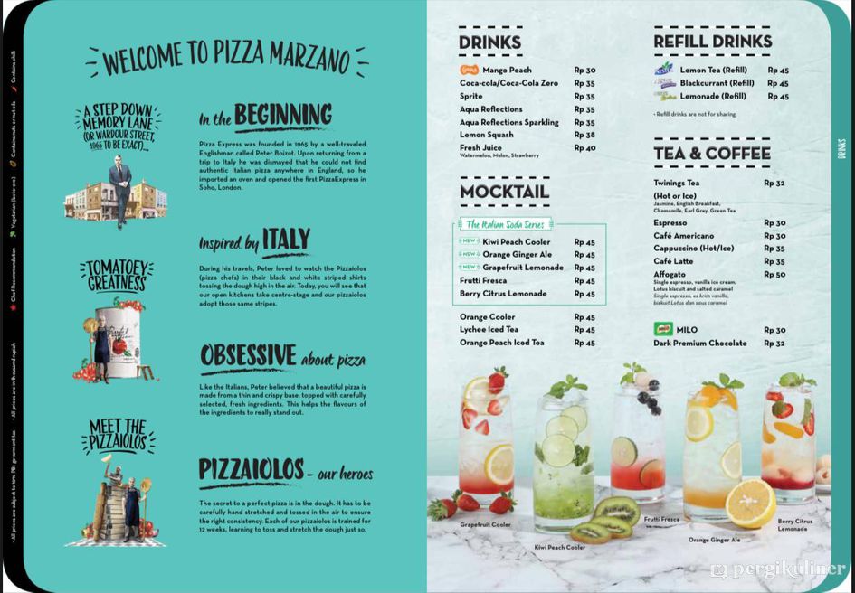 Marzano menu store