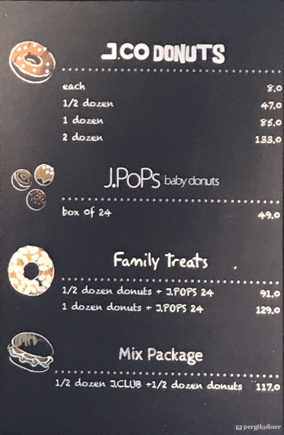 Jco donuts menu store